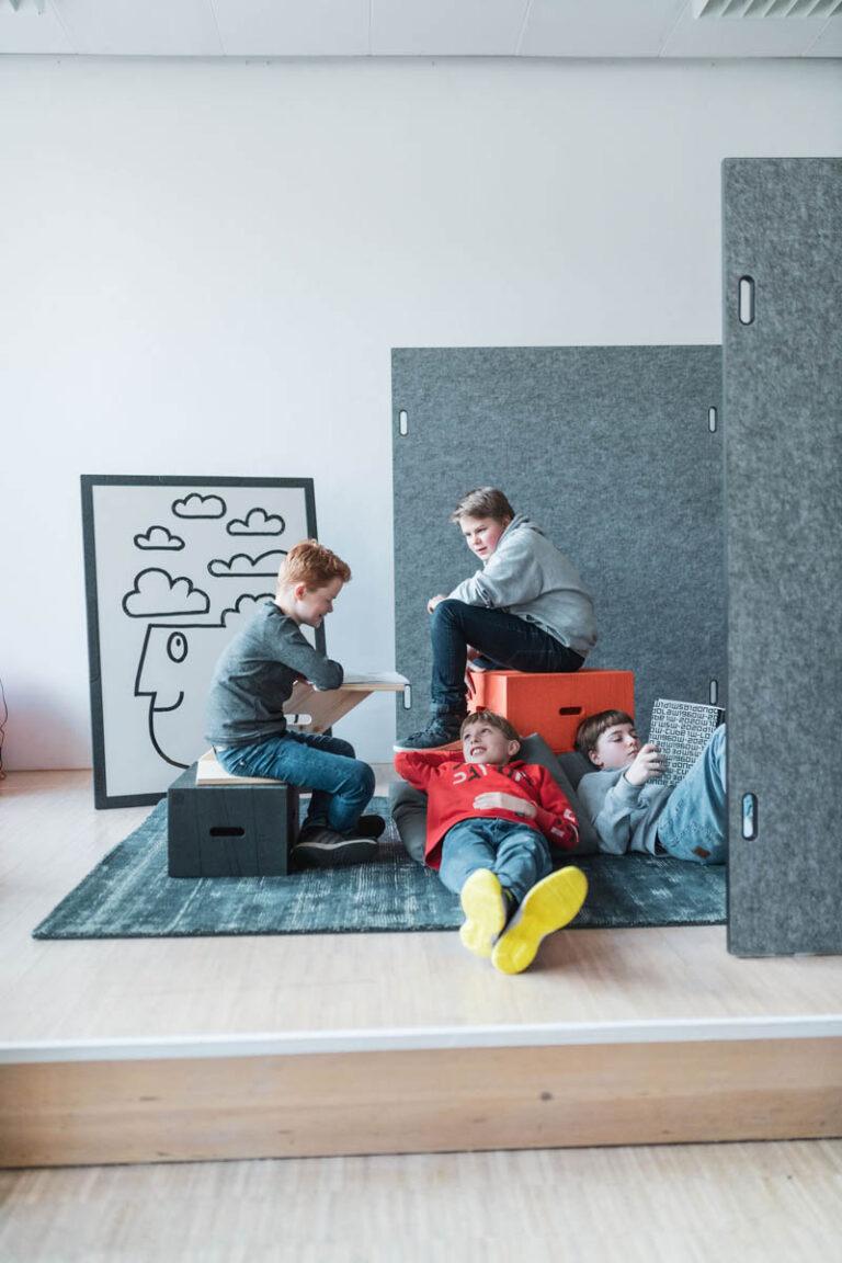 Learning space design • Xbrick® - multifunctional furniture