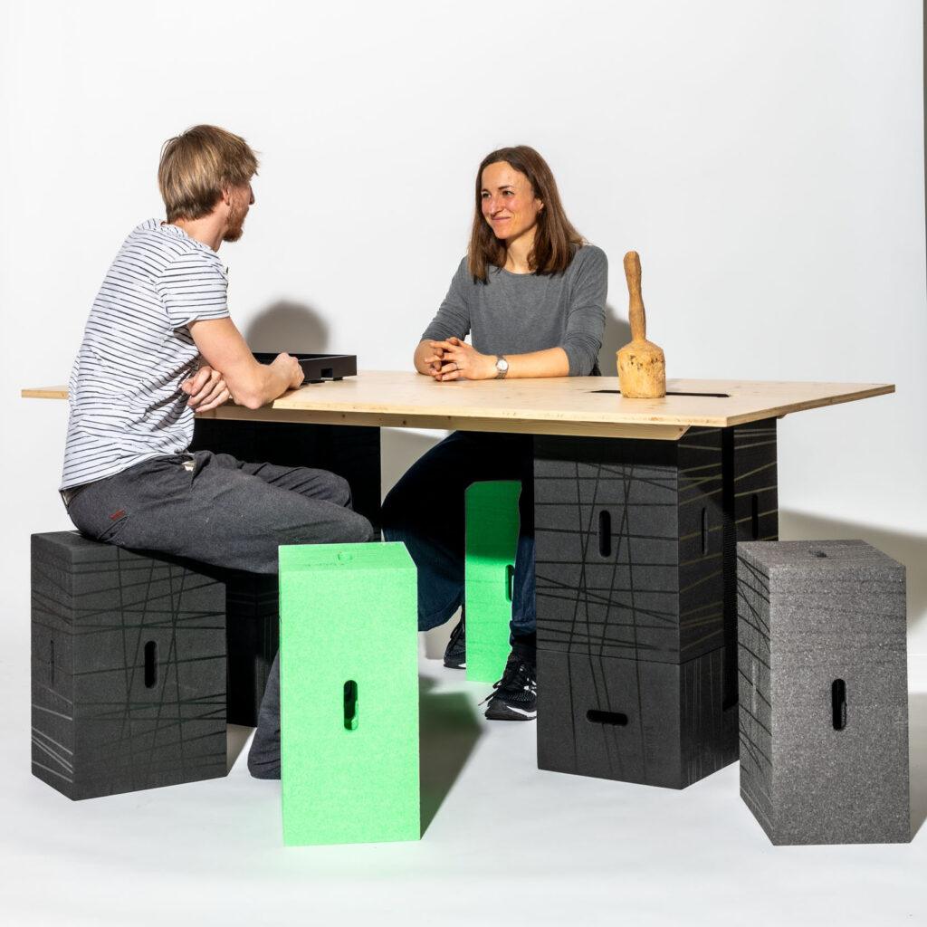 Flexible table top - Xbrick® x-table